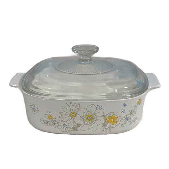 Corningware | Kitchen | Corning Ware Floral Bouquet A2b 2 Qt Casserole ...